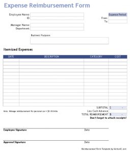 3 Contoh Form Reimbursement Perusahaan - Aplikasi Absensi Online Karyawan