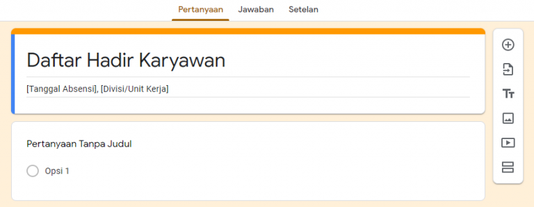 Contoh Absensi Online Melalui Google Form dan HP Karyawan - Aplikasi ...