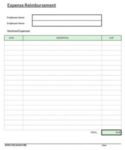 3 Contoh Form Reimbursement Perusahaan - Aplikasi Absensi Online Karyawan