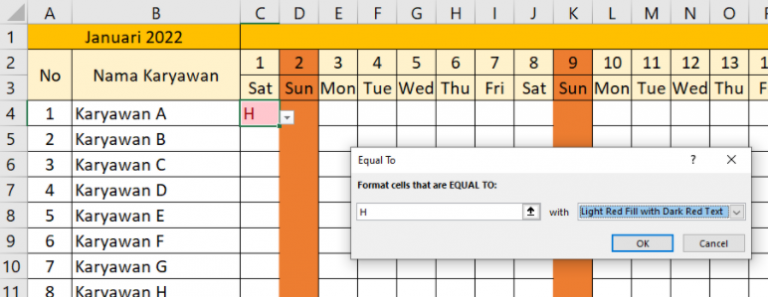 5 Cara Membuat Absensi Karyawan di Excel - Aplikasi Absensi Online Karyawan