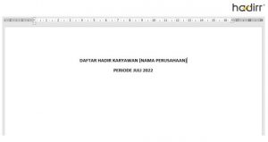 Contoh Rekap Absensi Karyawan Menggunakan Excel dan Word - Aplikasi ...