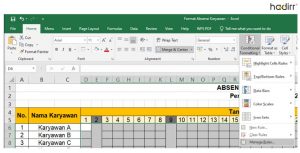 Tutorial Membuat Absensi Karyawan Excel - Aplikasi Absensi Online Karyawan