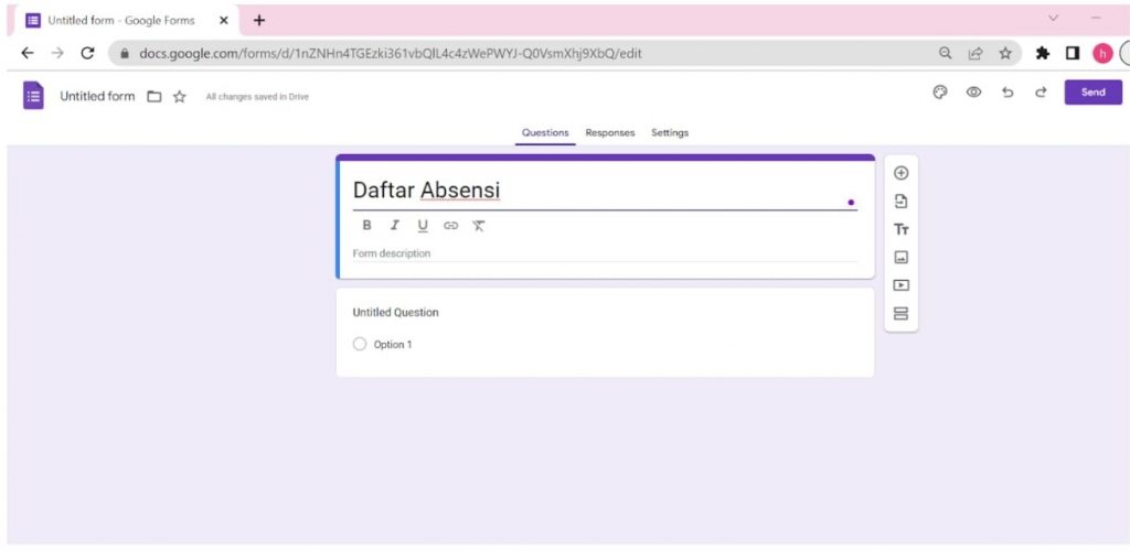 Form Absensi Online di Google Form: Contoh & Cara Membuat - Aplikasi ...