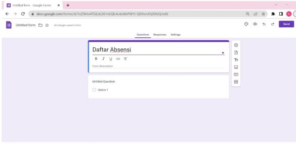 Form Absensi Online di Google Form: Contoh & Cara Membuat - Aplikasi ...