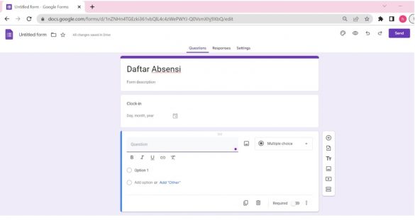 Form Absensi Online di Google Form: Contoh & Cara Membuat - Aplikasi ...