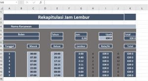 Rumus dan Contoh Rekap Lembur Excel Terbaru - Aplikasi Absensi Online ...